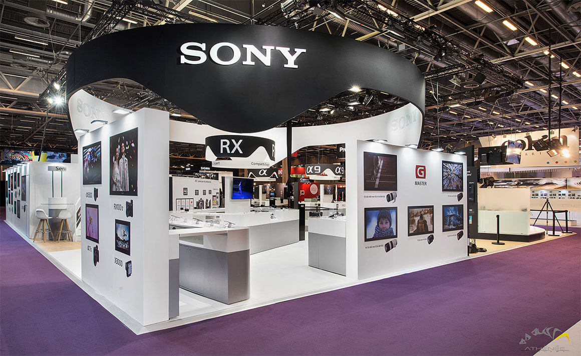 Stand Salon Photo - SONY - Athénée Concept - Stand d'exposition sur mesure